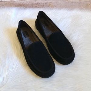 UGG | Shoes | Ugg Black Dex Water Resistant Suede Loafers | Poshmark